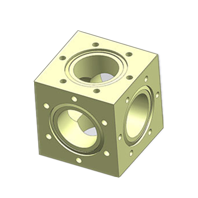 Conflat UHV 6-Way Cube Flange Ultra High Vacuum Chamber 304SS CF CF16 ...
