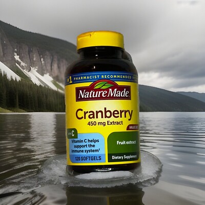 Nature Made Cranberry 450 mg Extract with Vitamin C 60 Softgels. Exp ...