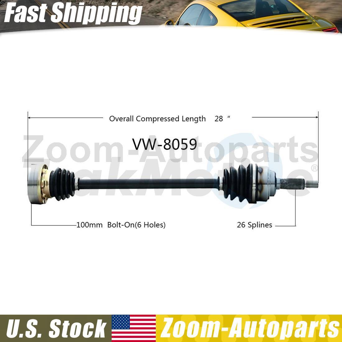 For 1986-1991 Volkswagen Vanagon Front Right Passenger Side CV Axle ...