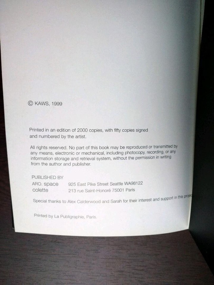 KAWS early 1999 work collection "KAWS EXPOSED" | eBay
