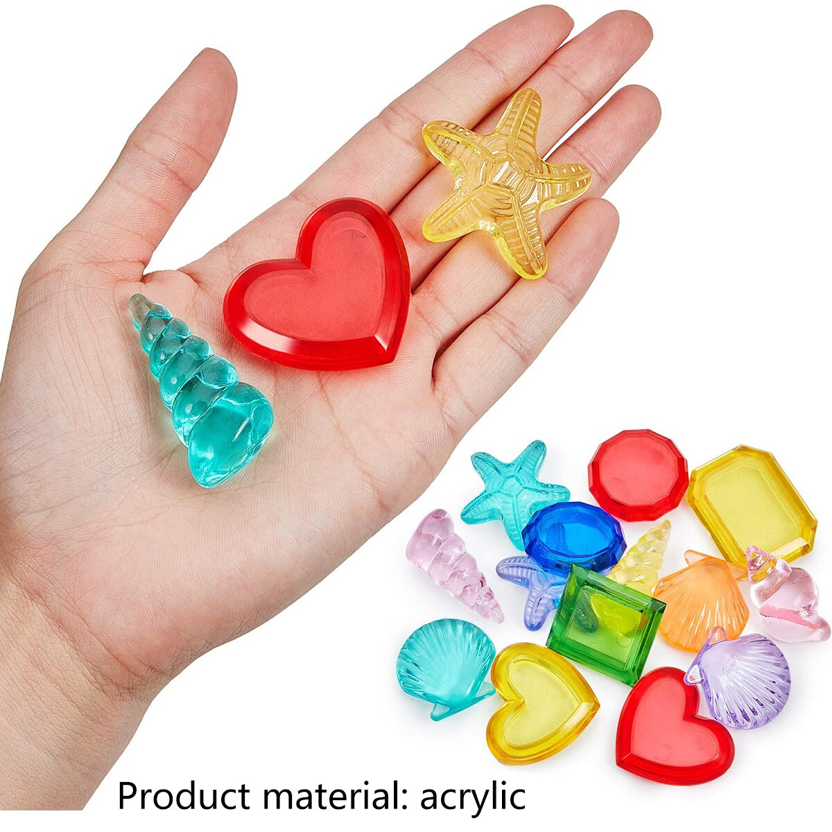 40 Pcs Diving Gem Pool Toys Set Colorful Summer Swimming Gem Diving ...