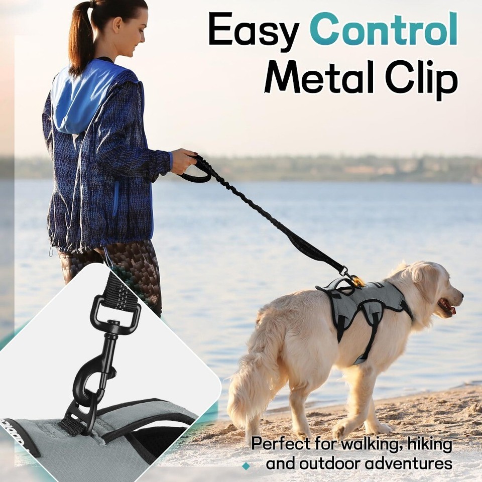 rabbitgoo Escape Proof Dog Harness Full Body Reflective Adjustable Vest ...