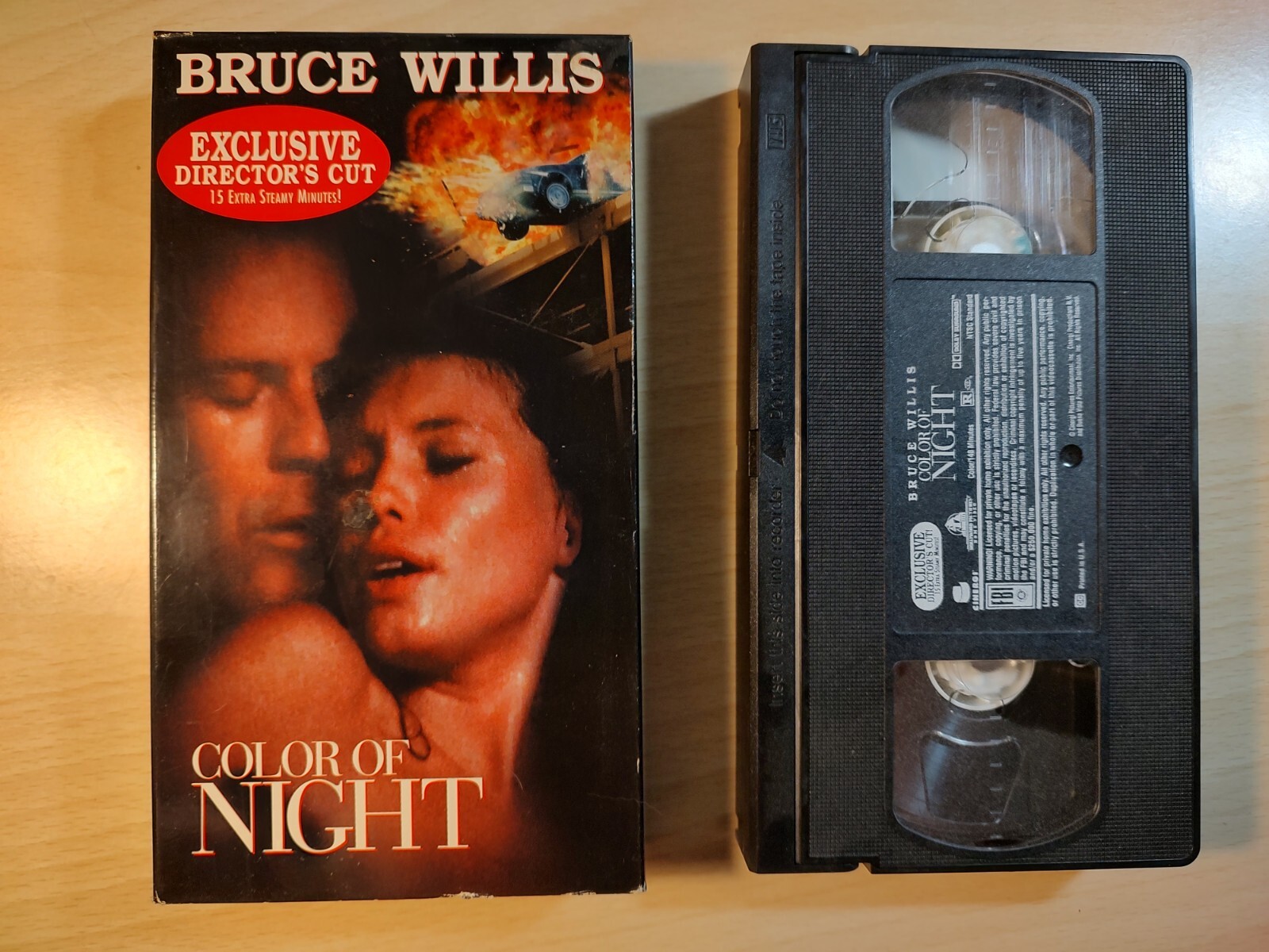 COLOR OF NIGHT VHS Cassette Tape Pre-Owned Bruce Willis | eBay