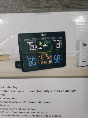 U UNNI Weather Station Wireless Indoor Outdoor Thermometer UN0511 | eBay