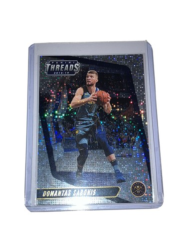 2018-19 Panini Threads Basketball Dazzle Parallel #63 Domantas Sabonis ...
