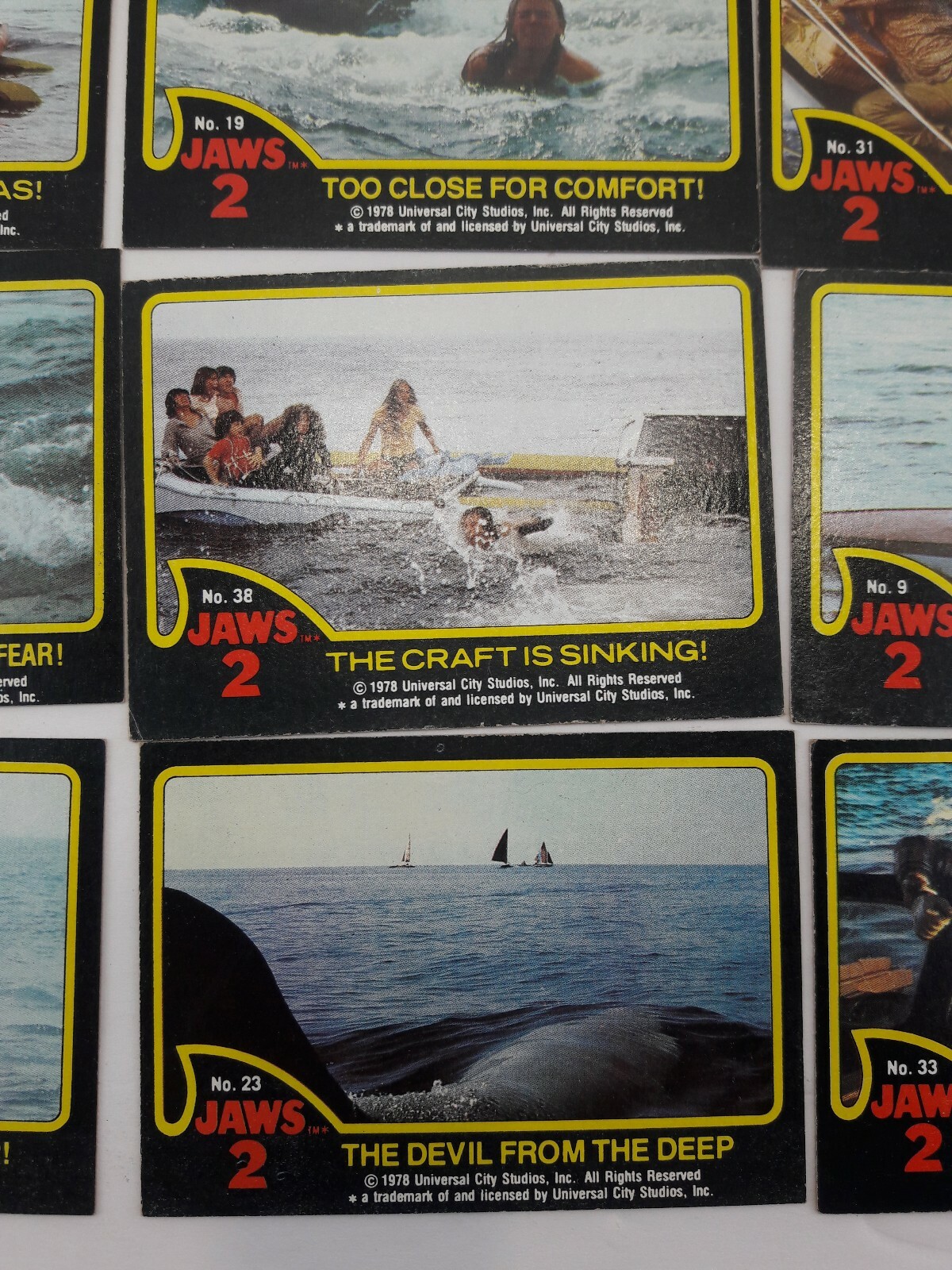 1978 Topps JAWS 2 Trading Card Lot 12 cards | eBay