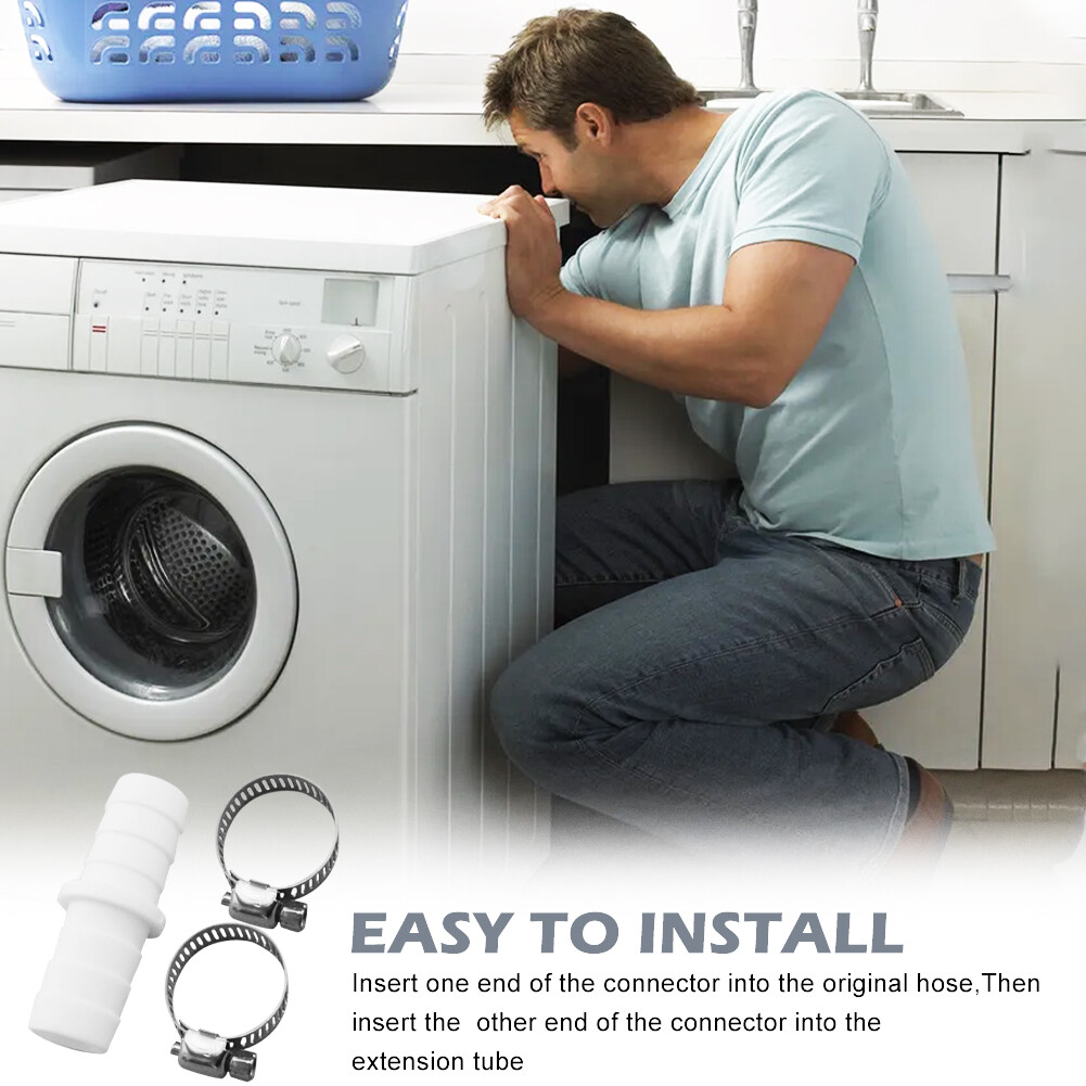 Adapter Washing Machine With Clamps Drain Hose Connector Plumbing ...