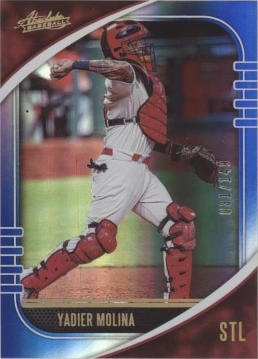 2021 Panini Absolute - Yadier Molina #94 Spectrum Blue /149 for sale ...