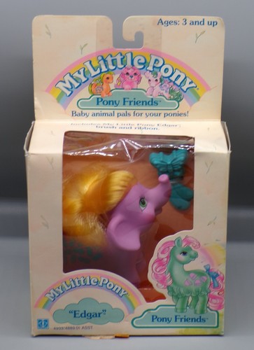 1987 Original vintage Hasbro MY LITTLE PONY Friend EDGAR Elephant MIB ...