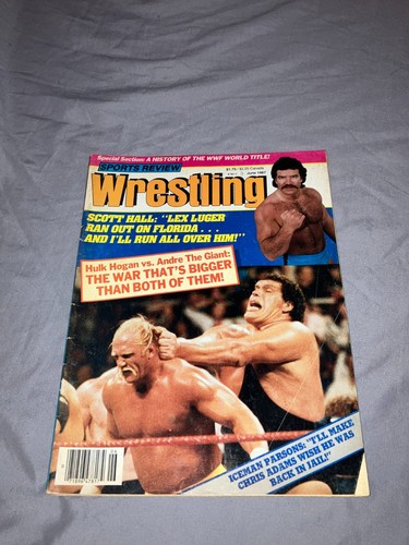 Sports Review Wrestling June 1987 ANDRE/Hogan Magazine (Rockers Poster ...