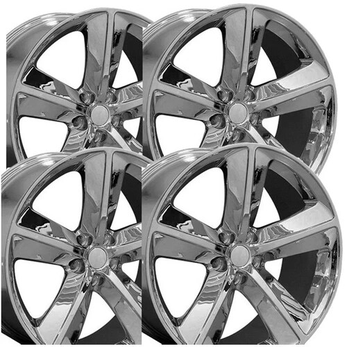 Set of 4) OE Wheels DG05 20x9 5x115 +20mm Chrome Wheels Rims 20" Inch ...