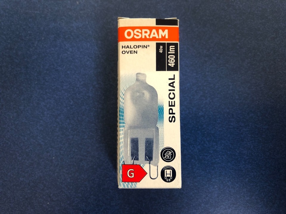 OSRAM Halogen Stiftsockellampe 40W G9 Matt 230V für Backofen 66740 ...