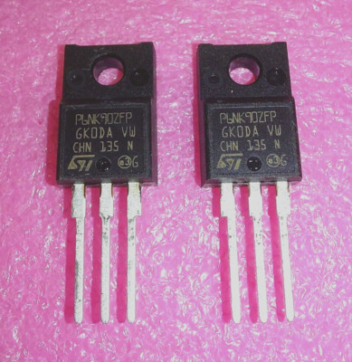 10pcs P6NK90ZFP,Power Mosfet,N Channel,900V 5,8A 1,75ohm,TO220FP ...