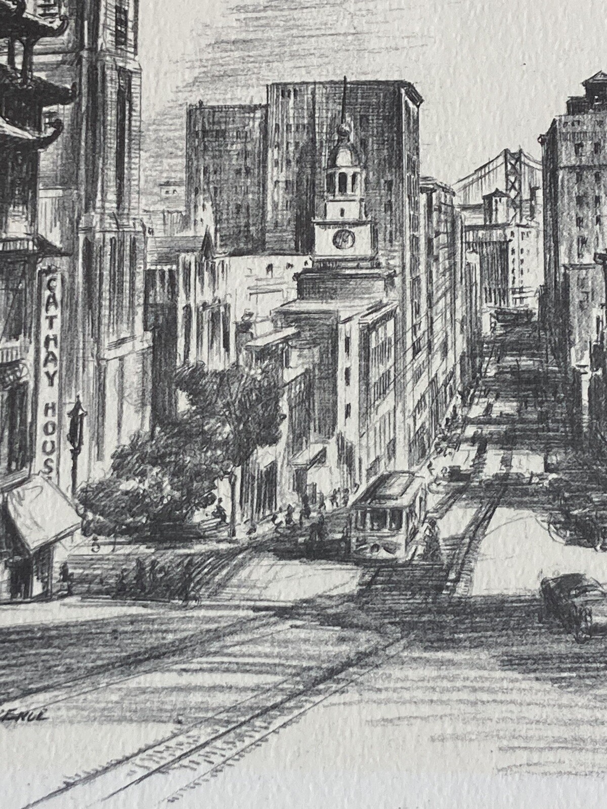 c.1940’s Artist Alexander Alec Stern Etching Signed San Francisco ...