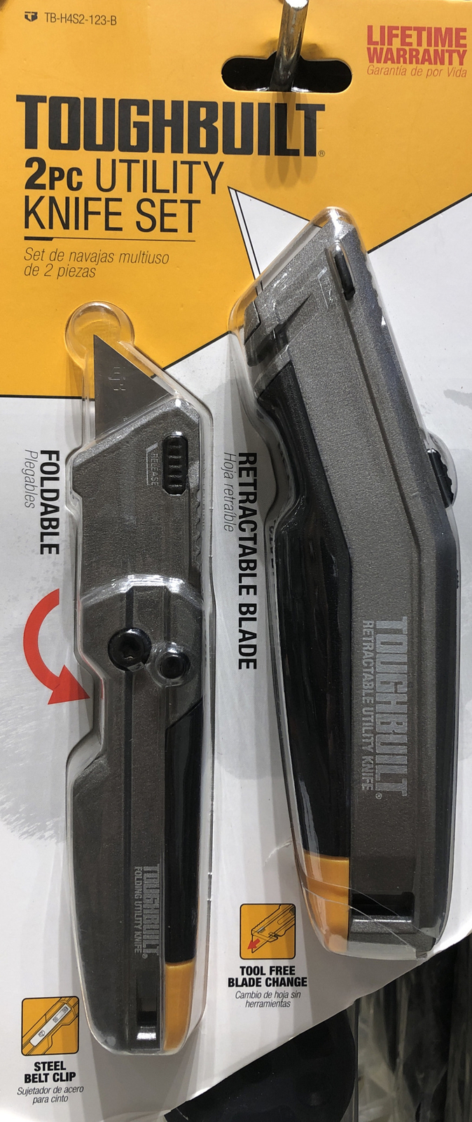Utility Knife with blades Toughbuilt aluminium cinstruction.