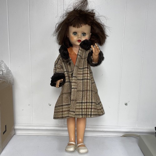 VINTAGE BAB JO PLASTIC DOLL 24” DOLL WITH 1970s DRESS WITH DOLL DRESS ...