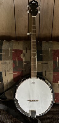 ADM 5 String Banjo W/ Remo Weatherking Head And Strap | eBay