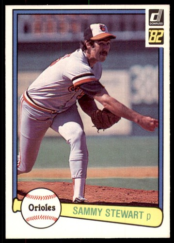 1982 Donruss Baseball Card Sammy Stewart Baltimore Orioles #457 | eBay