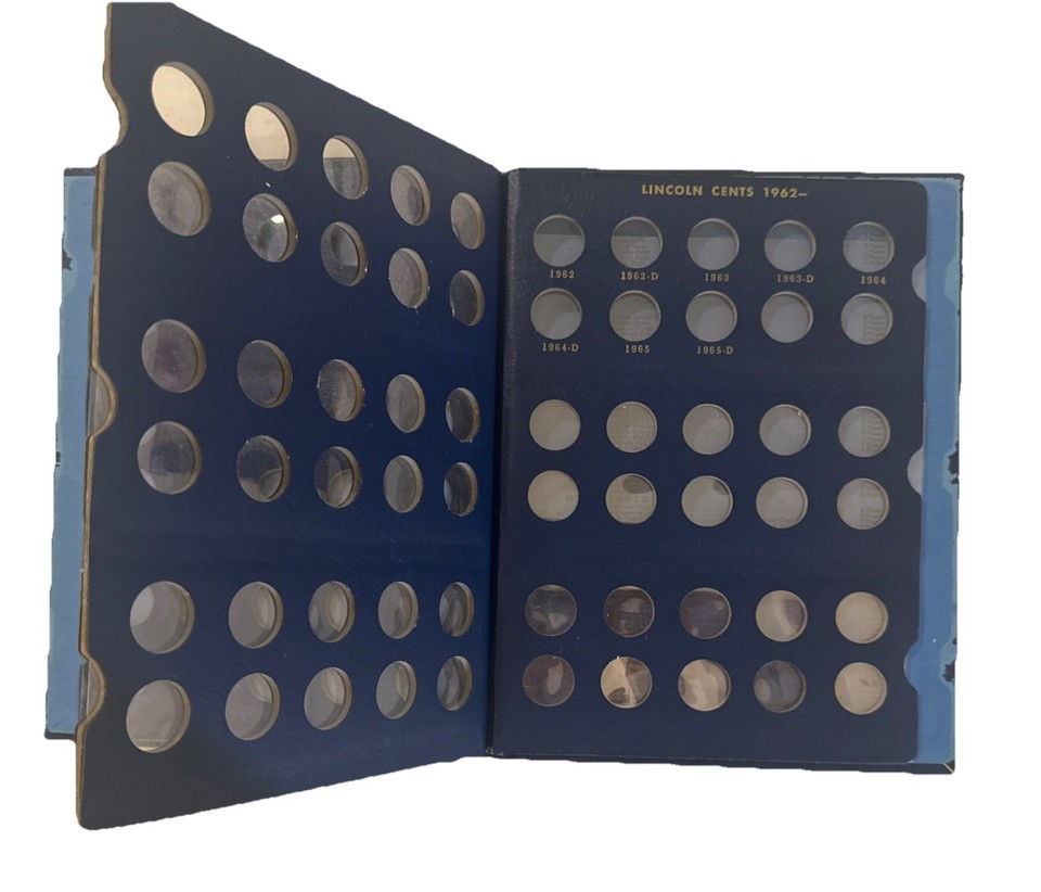 Vintage Whitman Lincoln Cents Coin Album #9406 1941-1965D 3 Pages Empty ...