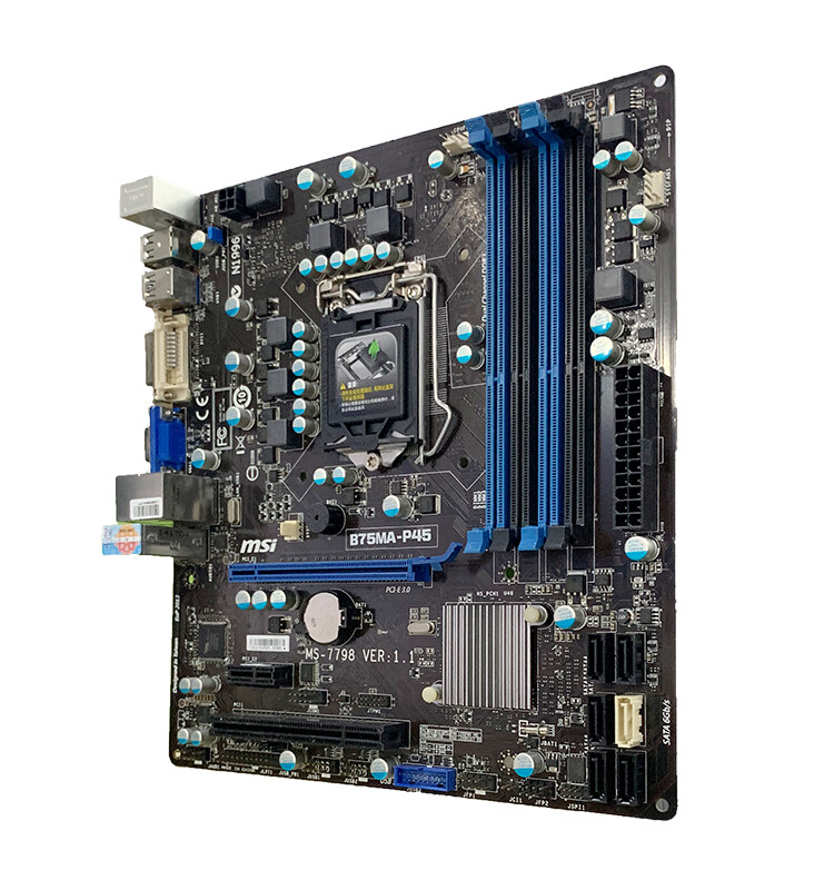 MSI MS-7798 B75MA-P45 Desktop Motherboard Intel B75 LGA1155 DDR3 100% ...