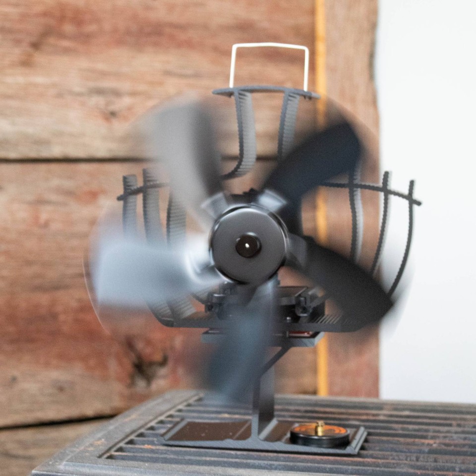 Lehman's Heat-Powered Non-Electric Oscillating Stove Fan Quiet ...