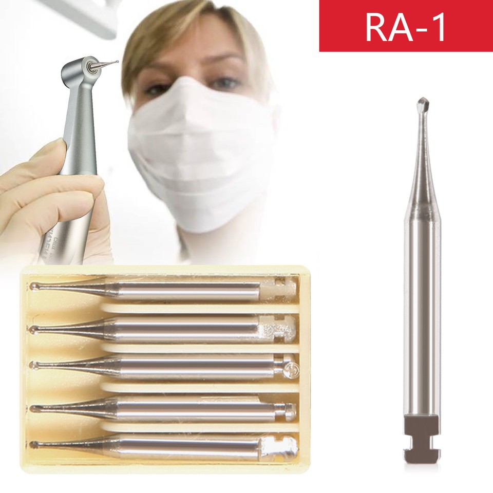 RA1-8 Dental Lab Clinic Low Speed Tungsten Steel Burs F Contra Angle ...