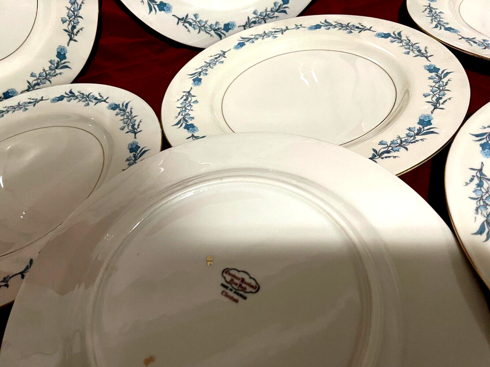 Theodore Haviland New York Clinton Set Of 8 Floral Dinner Plates 10" | eBay
