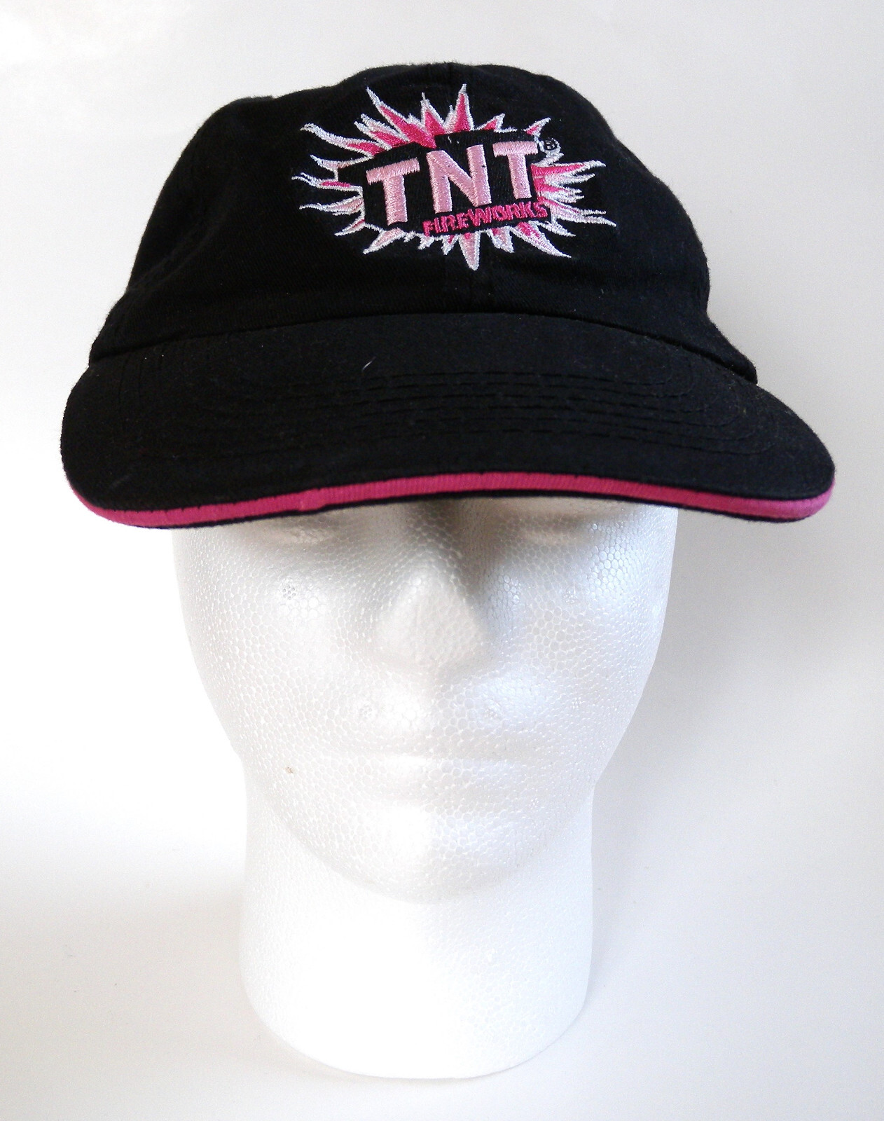 TNT Fireworks Baseball Cap Hat Black with Pink Letter… - Gem