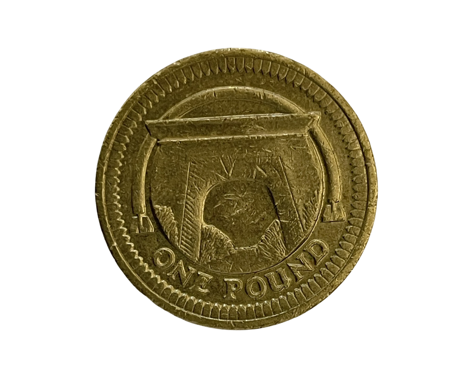 RARE UK £1 ONE POUND COINS CIRCULATED, EDINBURGH , CARDIFF, FLORAL ...