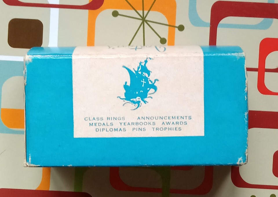 Rare Vtg 60s JOSTENS Graduation Class Box For Name Card Announcements ...