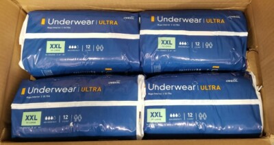 48 - Adult Disposable HEAVY ABSORBENCY Ultra Underwear Diaper, 2X-LARGE ...
