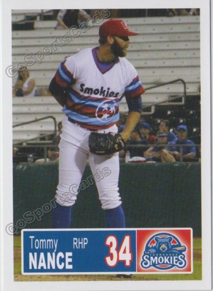 2018 Tennessee Smokies Tommy Nance RC Rookie Chicago Cubs | eBay