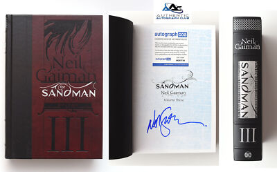 NEIL GAIMAN AUTOGRAPH SIGNED THE SANDMAN OMNIBUS VOL 3 HARDCOVER BOOK ...
