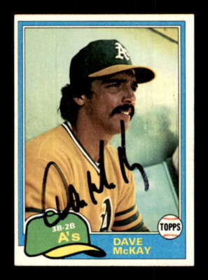 1981 Topps #461 Dave McKay AUTOGRAPHED!!! RC Rookie Athletics 235777 | eBay