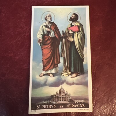 Vintage Catholic Holy Card - St. Peter And St. Paul- The Vatican | eBay