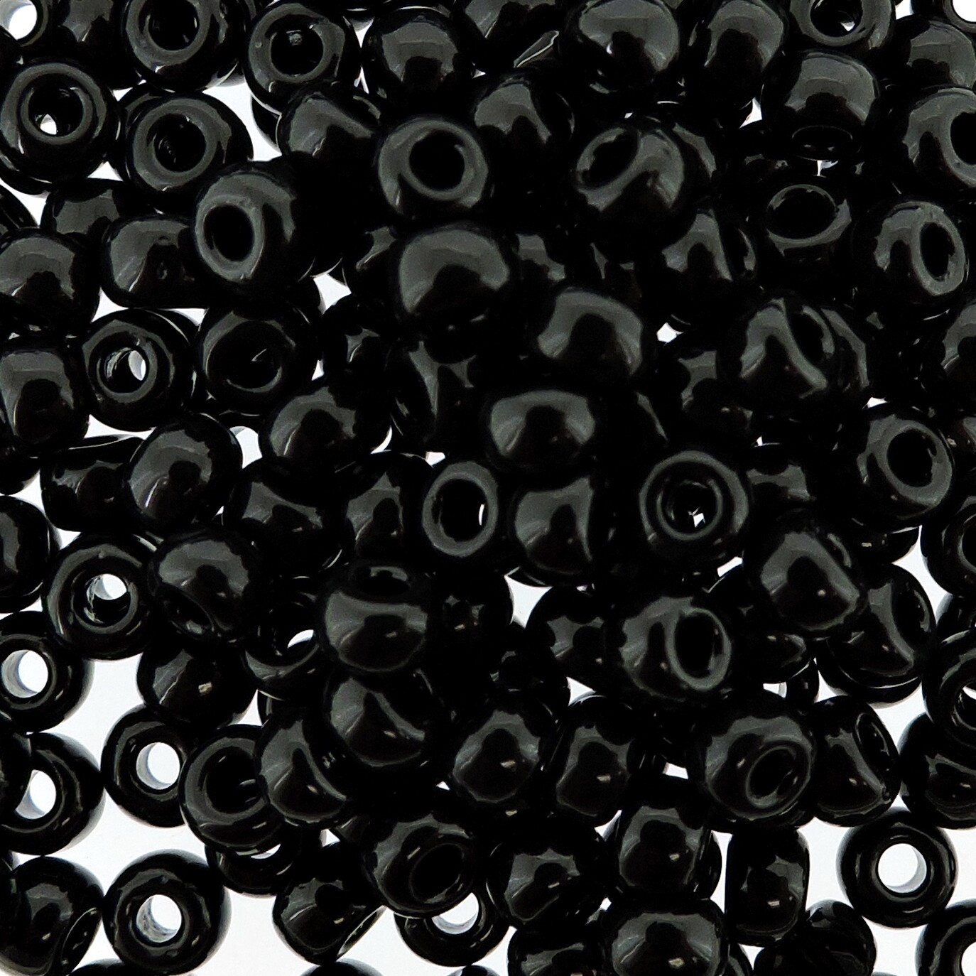 3 Colors - Miyuki Seed Beads Size 6/0 SL Crystal, SL Lt Gold, Opq Black ...