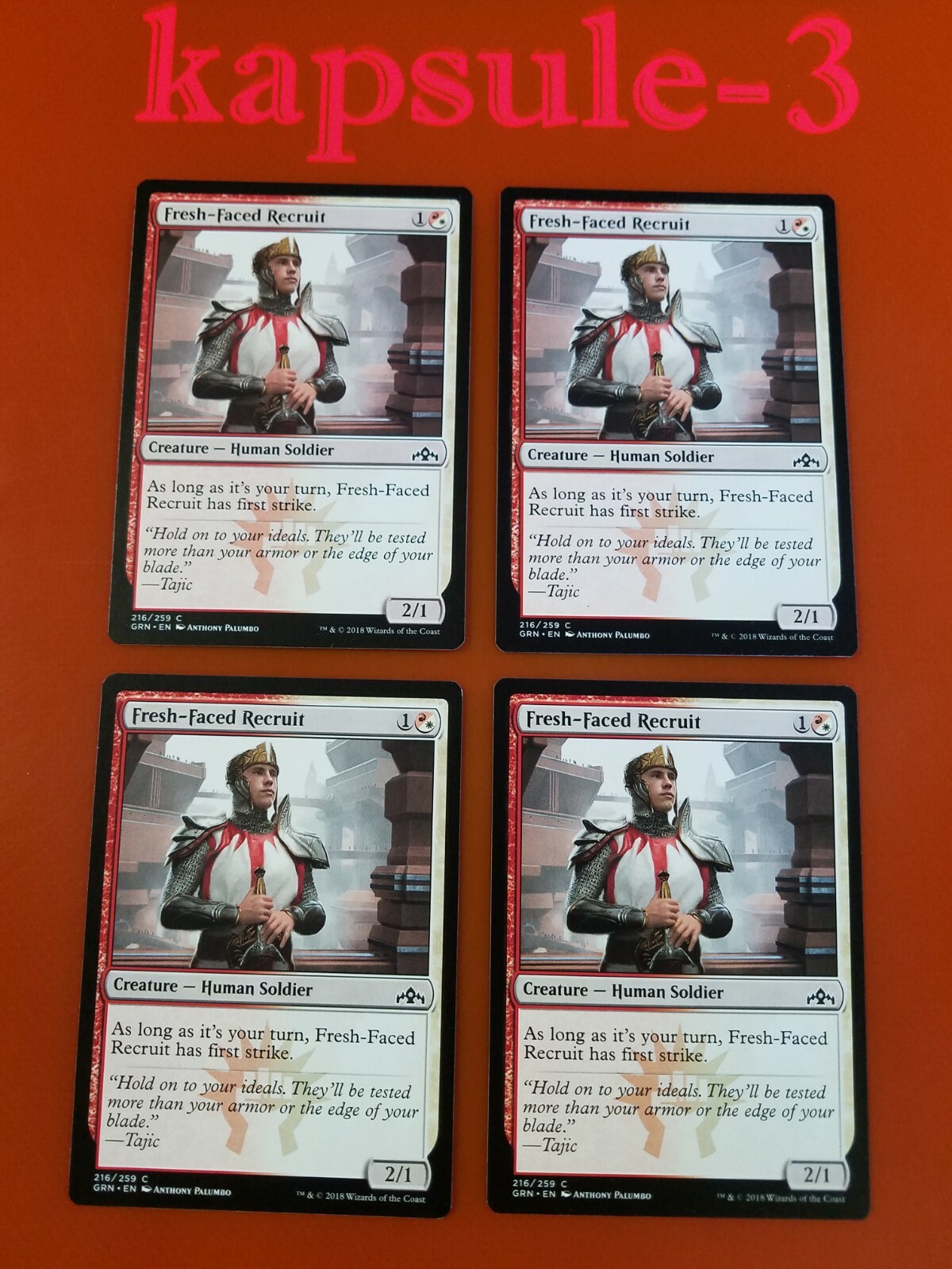 4x Fresh-Faced Recruit (LP-NM) | Guilds of Ravnica | MTG Magic Cards | eBay
