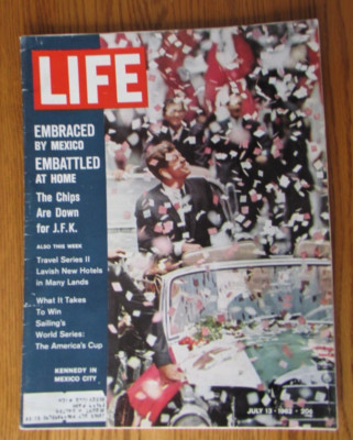 VINTAGE Life Magazine July 13, 1962 Kennedy Cover Photo | eBay