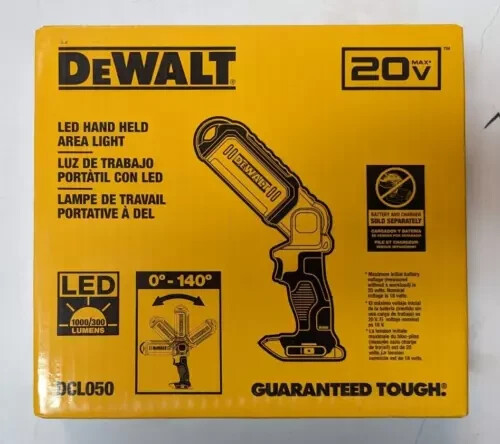 Dewalt DCL050 LED 20V Light Pivoting Flashlight Work Area Light | eBay