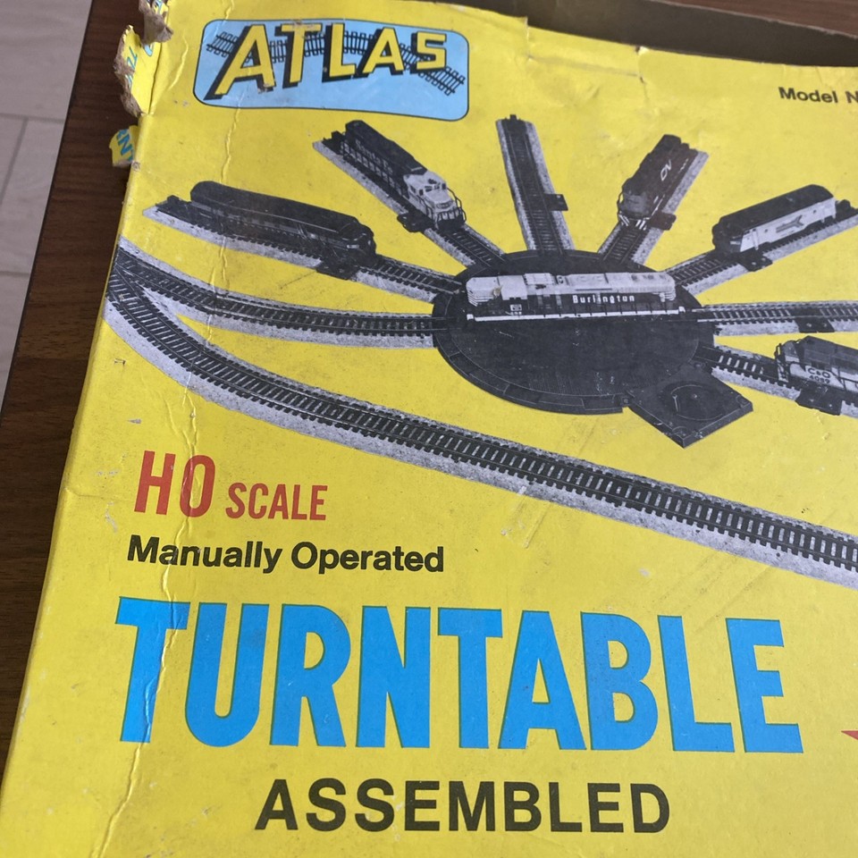 Atlas HO Scale Turntable #303 Nickel Manually Operated with Motor ...