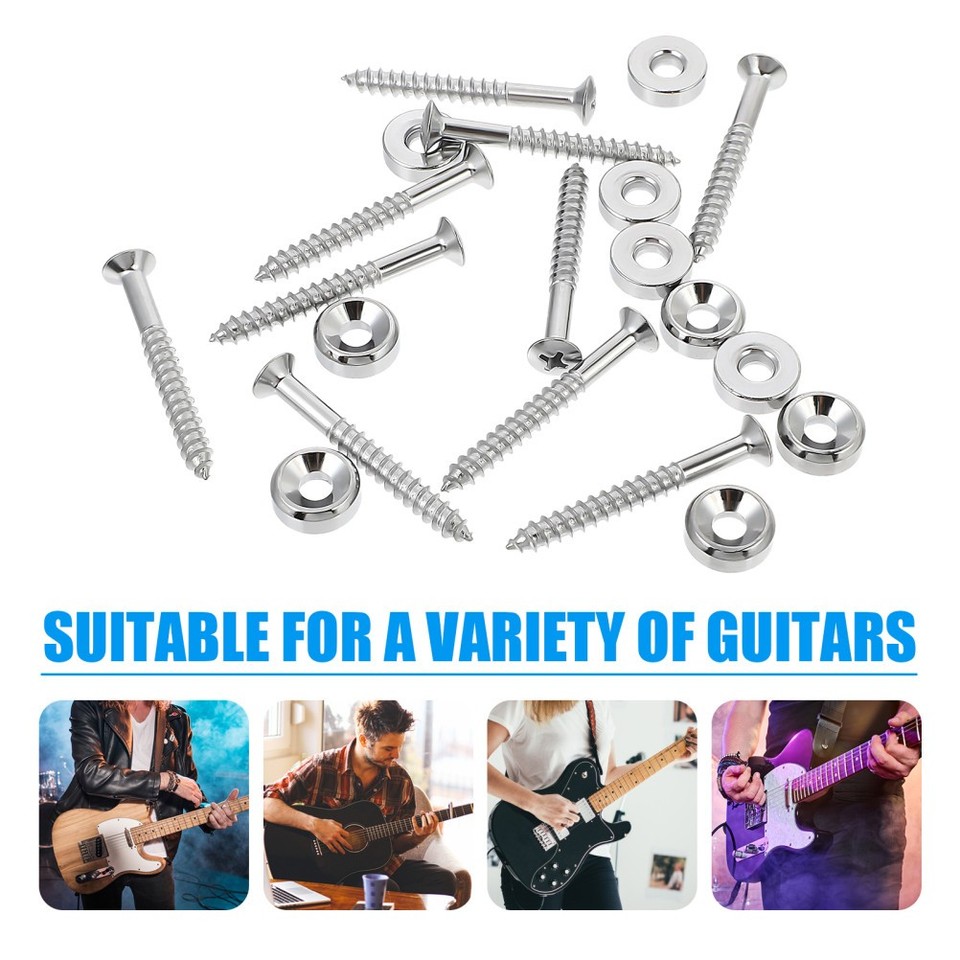 10 PCS Electric Guitar Accessories Screw Kit Neck Bushings Joint ...