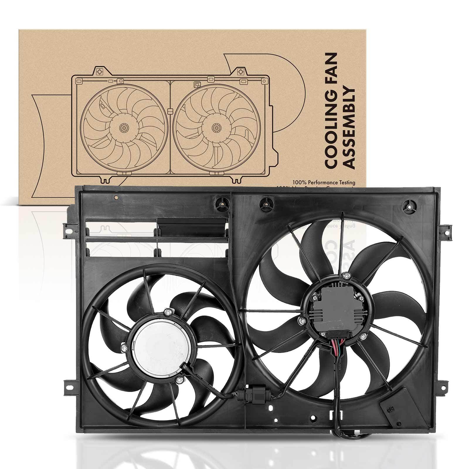 Radiator Cooling Fan for Volkswagen VW Golf Jetta Passat Tiguan Touran ...