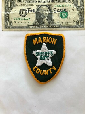 Old Marion County Florida Police Patch (Sheriff's Dept.) pre-sewn in ...