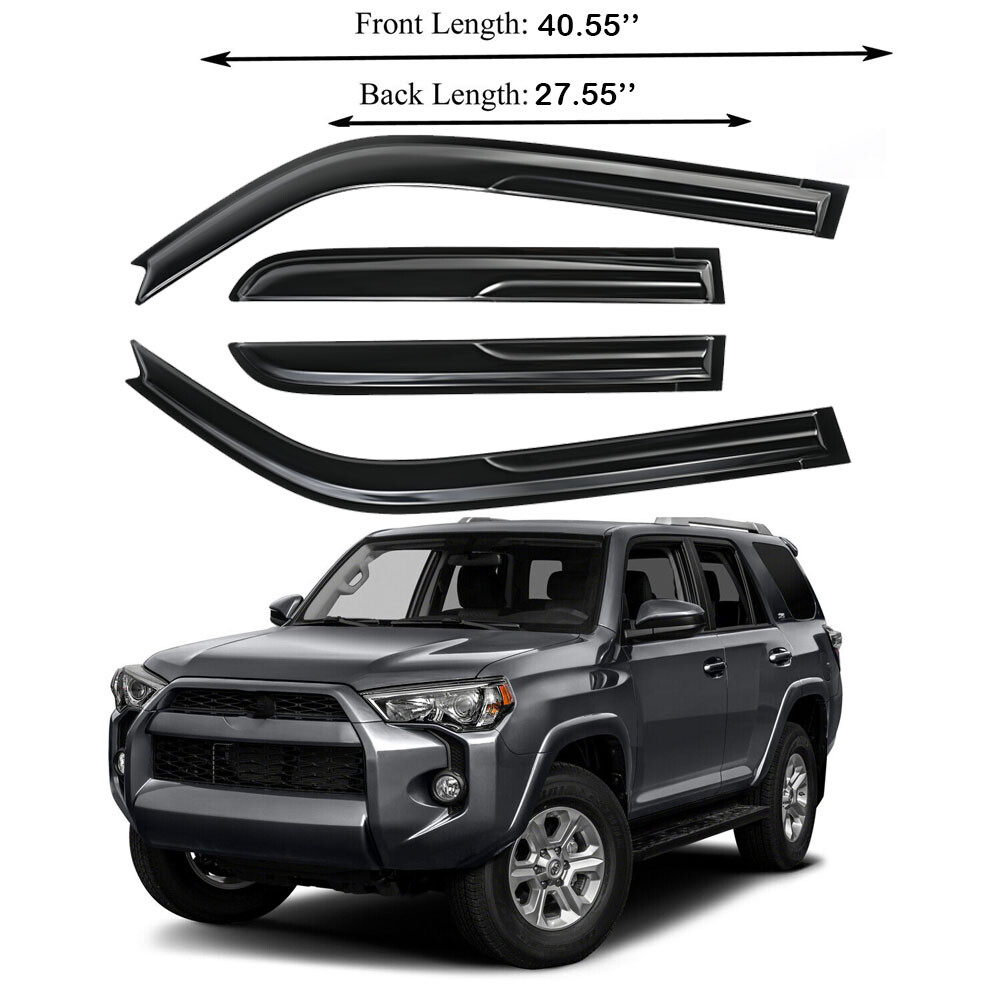 Fits for 2010-2018 Toyota 4Runner Acrylic Window Visor Sun Rain ...