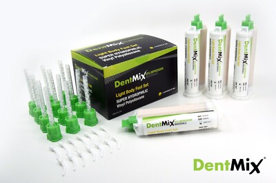 Impression Material Light Body Fast Set – 4 50ml cartridges + 12 tips ...