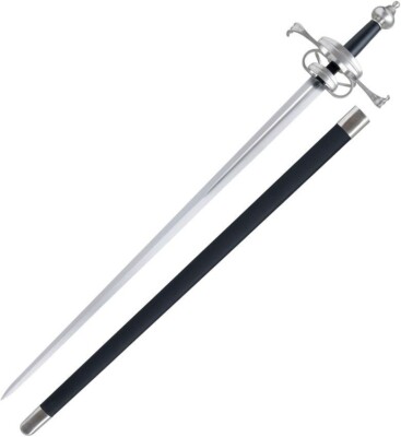 Kingston Arms Spada Da Lato Sword 32¾" 5160 Steel Blade Leather Wrapped ...