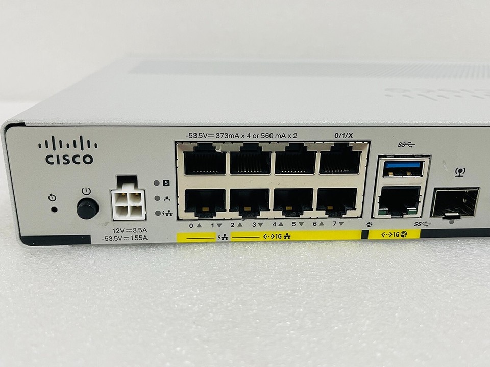 Cisco C1127-8PLTEP ISR 1100 8P XDSL GE SFP Router W/ P-LTEA-LA & Power ...