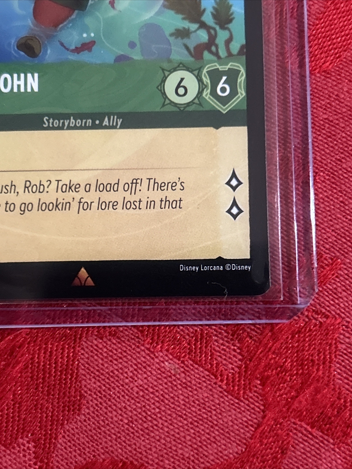 Disney Lorcana Floodborn - Little John - Loyal Friend 84/204 RARE Pull ...