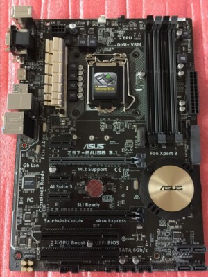 ASUS Z97-E Motherboard LGA1150 Chipset Intel Z97 DDR3 With I/O Baffle ...