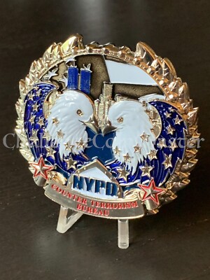 D99 NYPD Counterterrorism Bureau Police Eagles Challenge Coin ...